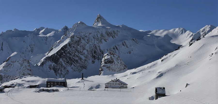 Snowshoe adventure at the Great St. Bernard Pass